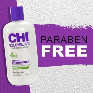 CHI VolumeCare Volumizing Conditioner, Increases Volume on Thin, Fine, or Flat Hair, Moisturizing Formula, Sulfate, Paraben, & Cruelty-Free, 12 Oz