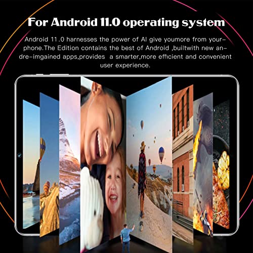 Yoidesu 10.1 Inch Tablet Android 11, Ten Core Pad with Dual Camera, Dual SIM Card Slot, 4GB Ram 64GB ROM, WiFi/Bluetooth, 1080x1920 HD IPS Screen, 8000mAh Battery, Support Calling(US)