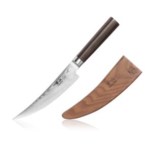 cangshan haku series 6-inch boning knife with sheath, forged x-7 damascus steel, 501073