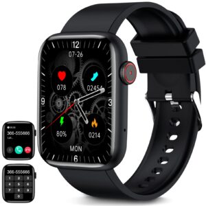 1.95'' smart watch for iphone compatible 123 sport modes fitness tracker bluetooth smartwatch for android phones outdoor digital fitness watch with heart rate spo2 sleep step counter for men women