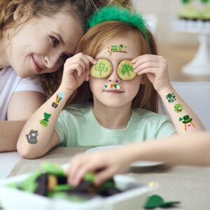 St Patricks Day Tattoos - 224 Styles St Patricks Day Accessories Green Shamrock Irish Temporary Tattoo Stickers, St.Patrick's Day Party Supplies Favors Decorations Gift for Kids Women Men