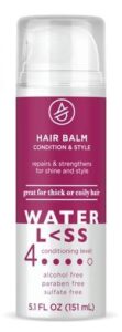 waterless hair balm condition & style, moisturizing, strengthening & split end repair hair treatment, 5.1 fl oz (pack of 3)