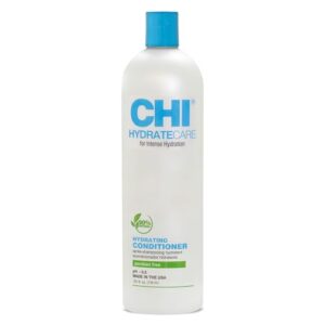 chi hydratecare hydrating conditioner, balances hair moisture and protects against damage and hair breakage, sulfate, paraben, & cruelty-free, 25 oz