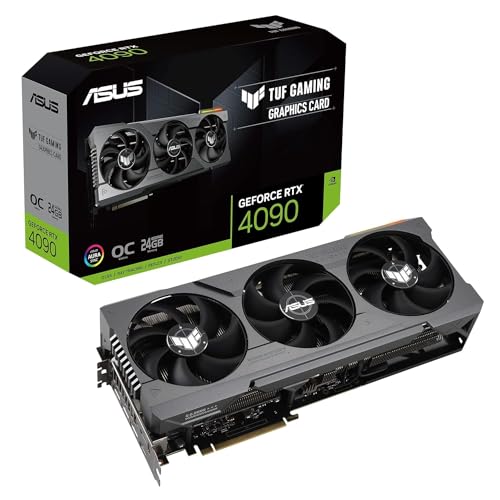 ASUS TUF GeForce RTX® 4090 OC Edition Gaming Graphics Card (PCIe 4.0, 24GB GDDR6X, HDMI 2.1a, DisplayPort 1.4a)