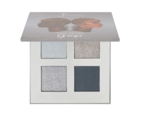 juvia's place rebel quad grey eyeshadow palette - shades of 4, professional eye makeup, pigmented eyeshadow palette, makeup palette for eye color & shine, pressed eyeshadow cosmetics