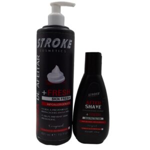 stroke professional – 2-step shaving set - moisturizes - refreshes the skin - softens - anti irritant