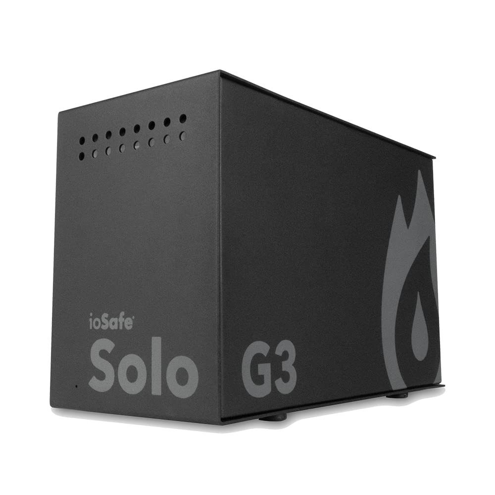 ioSafe Solo G3, 3TB Black, Fireproof/Waterproof External Storage; USB 3.0, 2-Year DRS