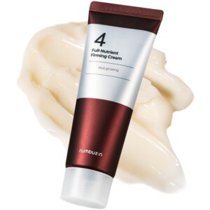 numbuzin no.4 full-nutrient firming cream | skin elasticity, wrinkle care, anit-aging, deeply nourishing, hydation | red ginseng, panthenol, niacinamide, bifida | 2.02 fl. oz.