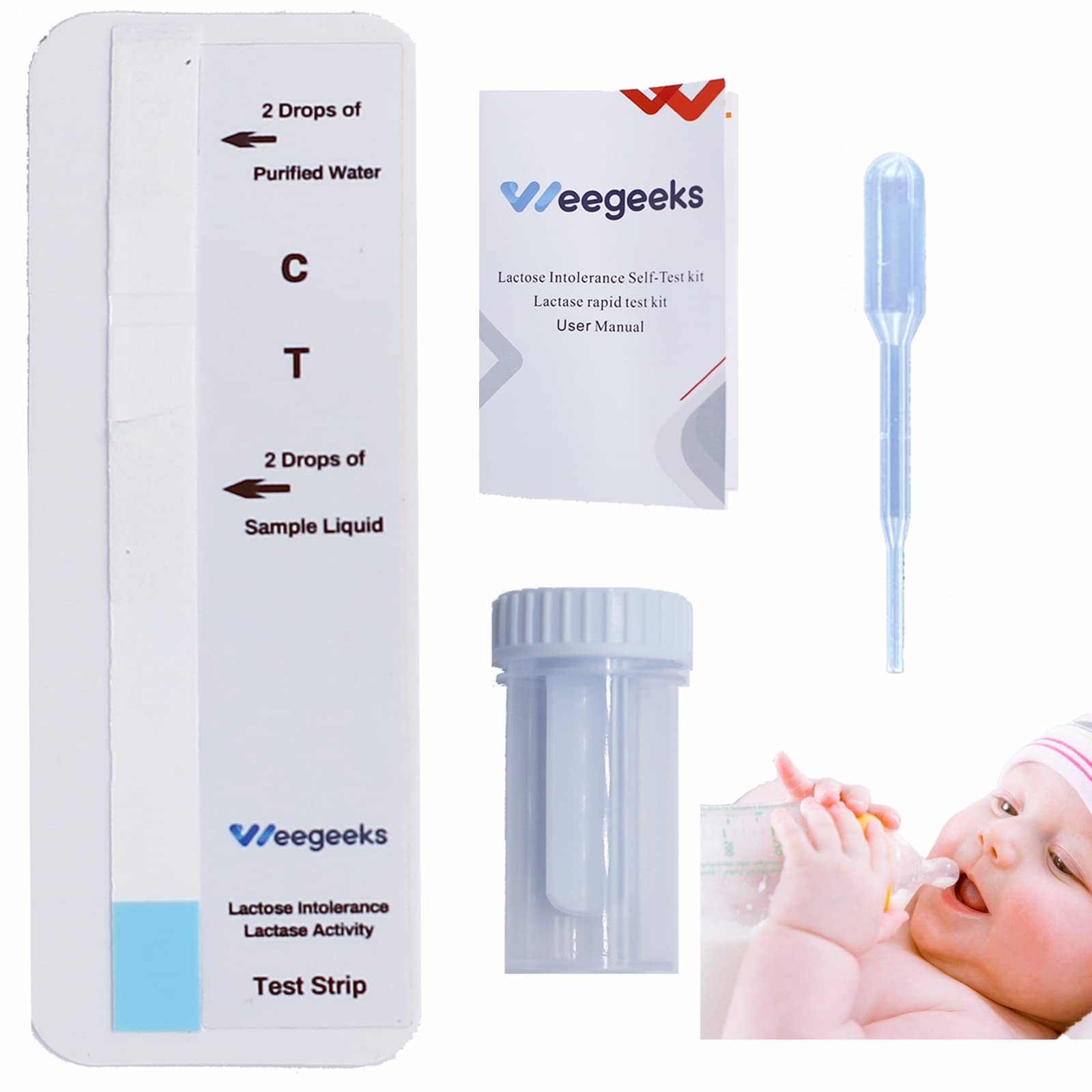 Lactose Intolerance Test Strip at Home for Adult and Kid Lactase Activity Test Food Sensitivity Test (1)