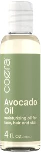 horbäach avocado oil | 4 fl oz | moisturizing oil for face, hair, skin and nails | free of parabens, sls, & fragrances | coera