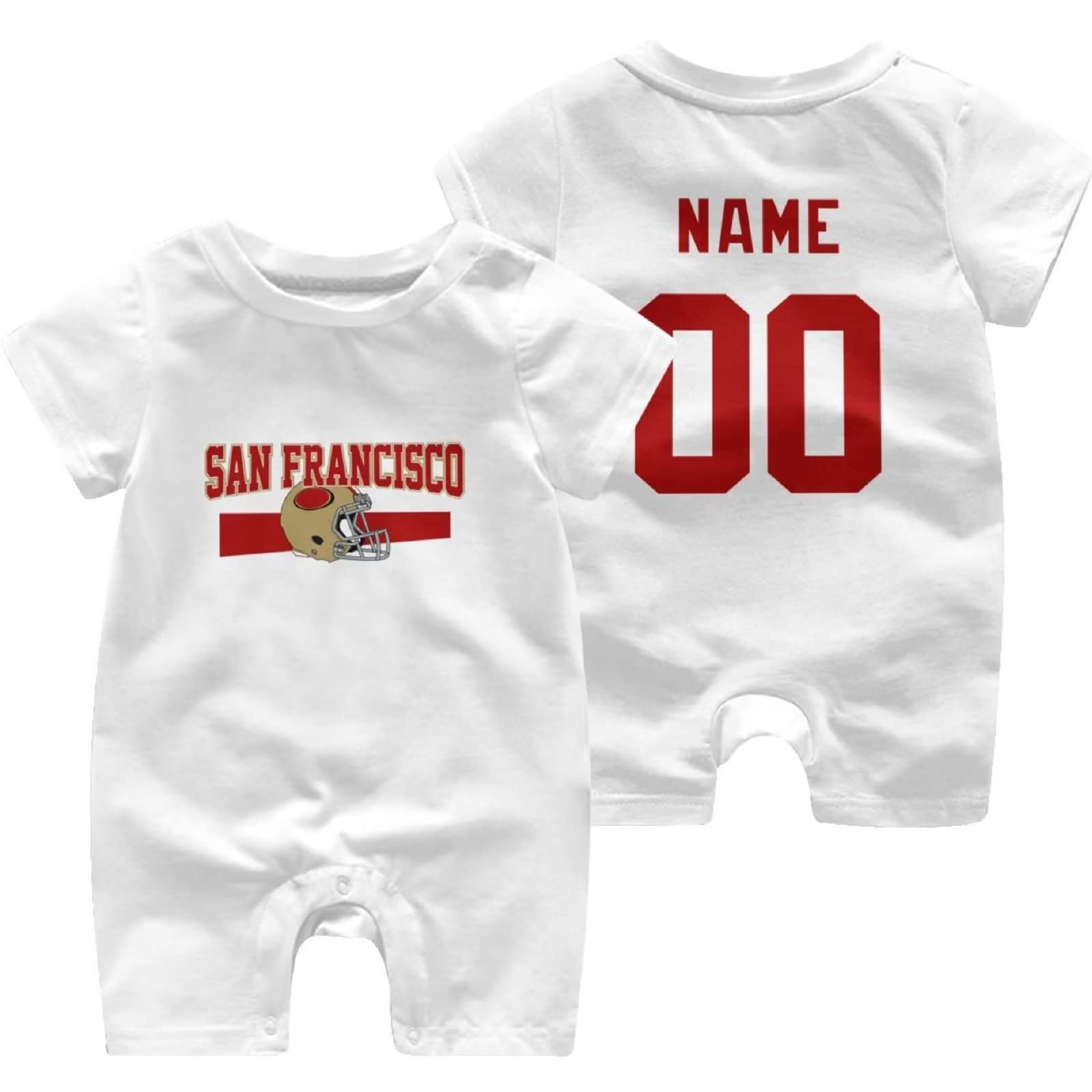 ANTKING San Francisco Baby Clothes Personalized Custom Baby Name and Number for Boy Girl Gift