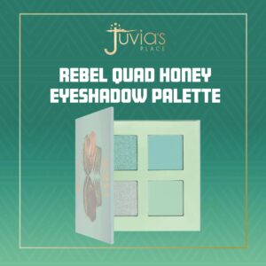 Juvia's Place Rebel Quad Mint Eyeshadow Palette - Shades of 4, Professional Eye Makeup, Pigmented Eyeshadow Palette, Makeup Palette for Eye Color & Shine, Pressed Eyeshadow Cosmetics