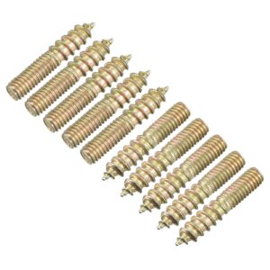 uxcell m4x20mm hanger bolts, 120pcs double ended thread dowel screws for wood furniture connecting