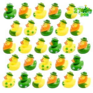 27 pcs st. patrick's day rubber ducks,baby showers accessories,mini 2.16" duckies bath toys for kids st. patrick's day party favors,gift exchange (st. patrick's)