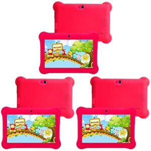 solustre tablet computer tablet computer tablet tablet tablets 3pcs7 cameras dual red us with cartoon practical inches tablet plug educational tablet tablets tablets tablets for kids