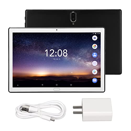 LBEC Dual SIM Dual Standby Tablet, 2GB RAM 32GB ROM MT6797 Chip Black 10.1 Inch HD Tablet for Work and Entertainment (US Plug)