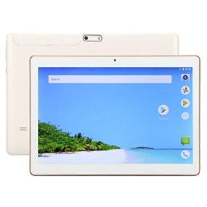 LBEC 10.1 Inch Tablet 1280x800 HD Tablet White Portable RAM 2GB Dual Card Dual Standby for Office Phone Calls (US Plug)