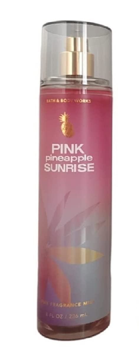 Bath & Body Works Bath and Body Works Pink Pineapple Sunrise Fine Body Fragrance Mist 8 Fluid Ounce (Pink Pineapple Sunrise), 8 Fl Oz (Pack of 1)