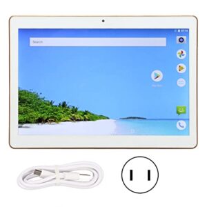 LBEC 10.1 Inch Tablet 1280x800 HD Tablet White Portable RAM 2GB Dual Card Dual Standby for Office Phone Calls (US Plug)