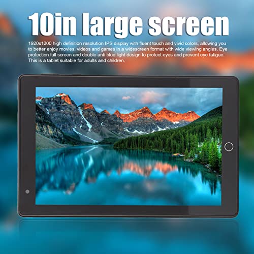 PUSOKEI 10in Tablet for Android 11,1920x1200 IPS HD Display,MT6755 8 Core CPU,6GB 128GB Memory,4G Calling,Dual SIM Card Slot,2.4G 5G Dual Band WiFi Tablet PC(Grey)