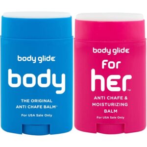 bodyglide original anti chafe balm + body glide for her anti chafe balm