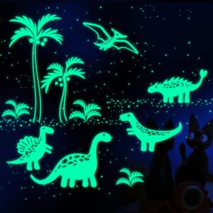 glow in the dark stickers - glow in the dark stars for ceiling kids glow stars for ceiling stars glow in the dark glow in the dark ceiling decorations wall decals glowing stars for ceiling (dinosaur1)