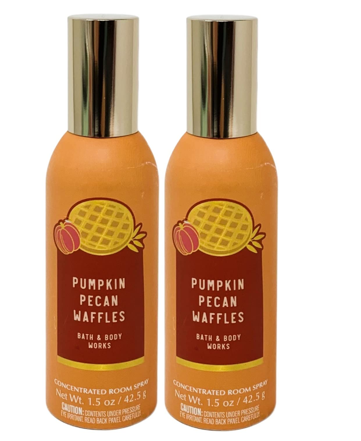 Bath and Body Works Pumpkin Pecan Waffles Concentrated Room Spray 2 Pack - 1.5 oz / 42.5 g