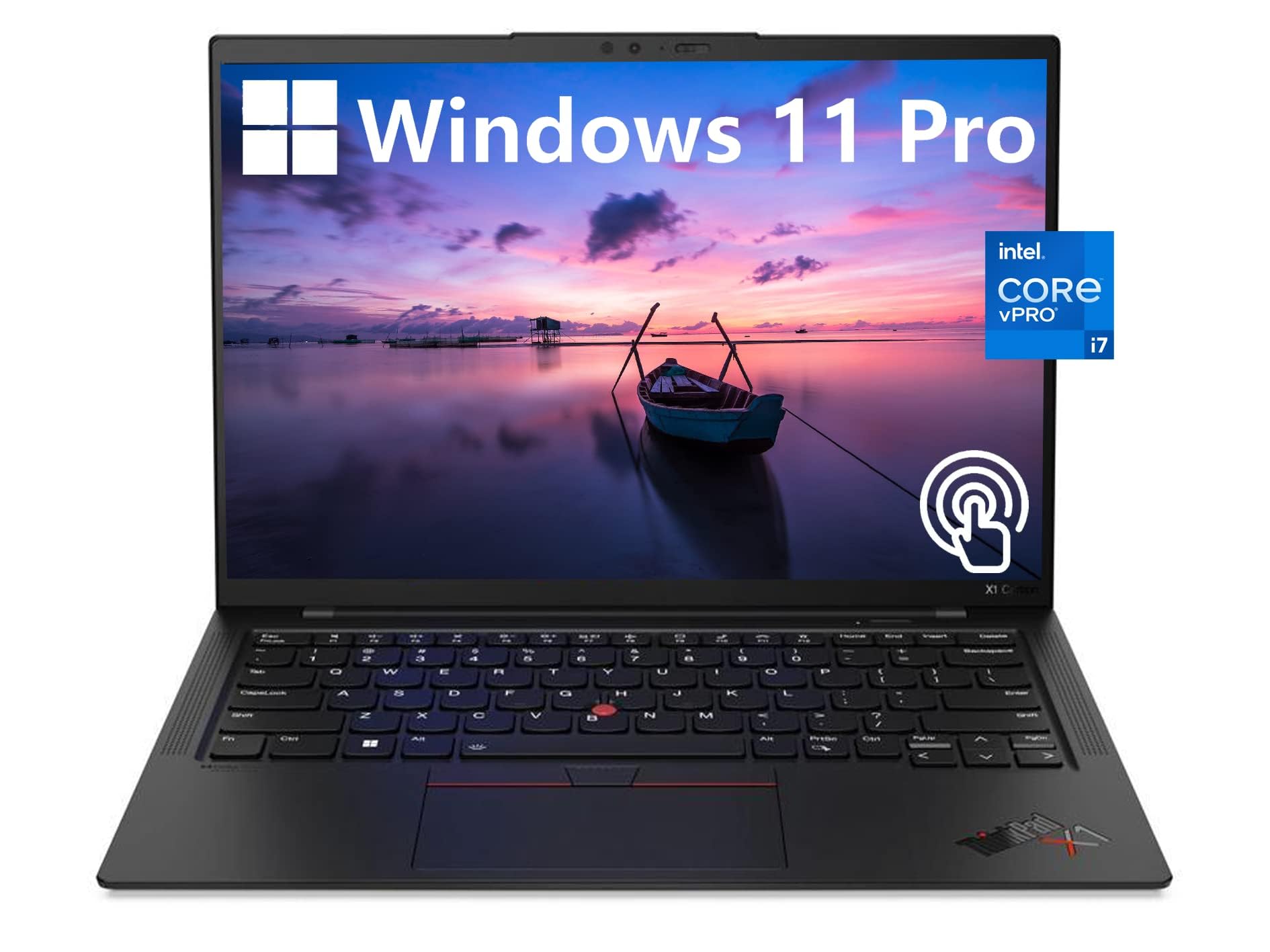 Lenovo ThinkPad X1 Carbon Gen 10 Business Laptop, 14" WUXGA IPS Touchscreen, Core i7-1270P vPro Processor, Windows 11 Pro, 32GB RAM, 2TB SSD, WIFI, Bluetooth, Webcam, Long Battery Life, Durlyfish