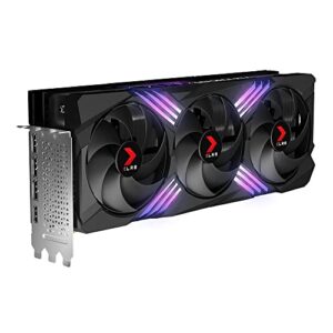 PNY GeForce RTX™ 4090 24GB XLR8 Gaming Verto™ Epic-X RGB™ OC Triple Fan Graphics Card DLSS 3 (ARGB, 384-bit, PCIe 4.0, GDDR6X, Supports 4k, Anti-Sag Bracket, HDMI/DisplayPort)