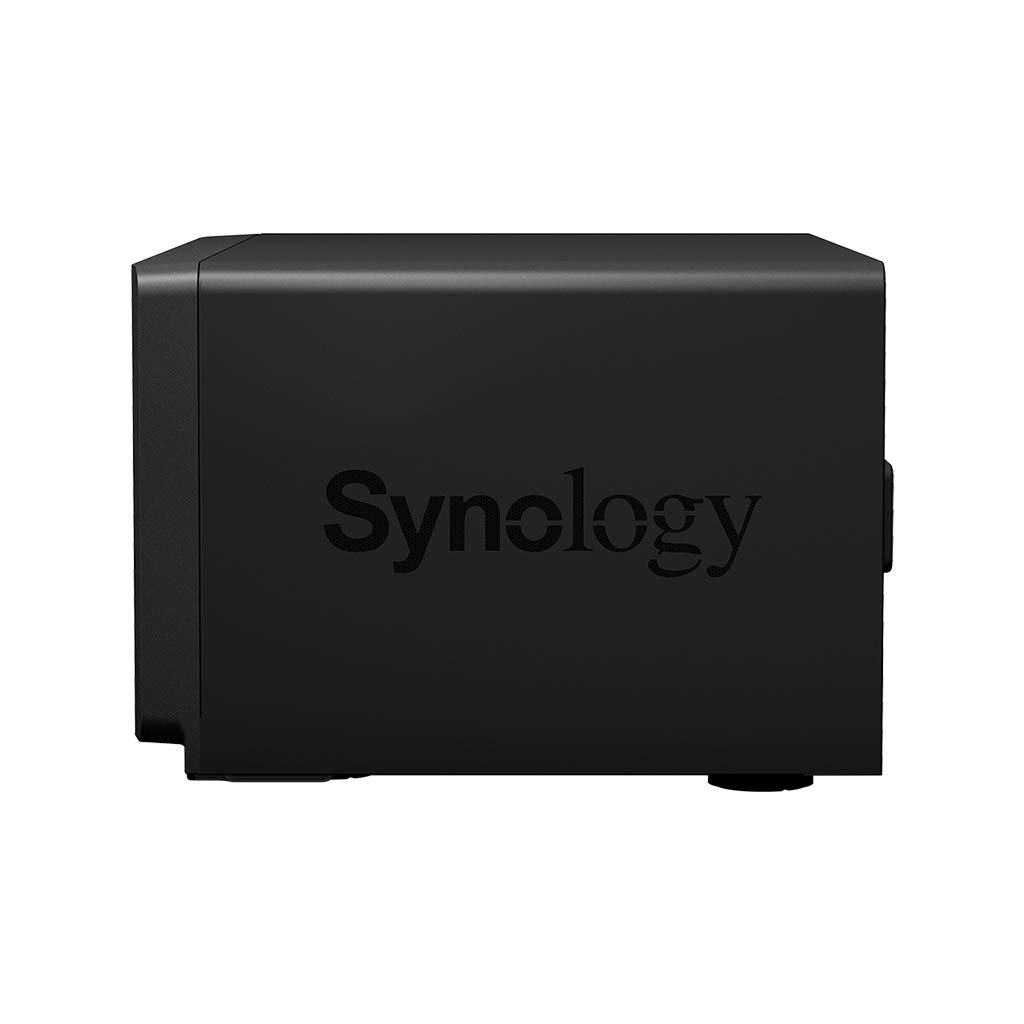 Synology DiskStation DS1821+ NAS Server with Ryzen 2.2GHz CPU, 32GB Memory, 144TB HDD Storage, 1TB M.2 NVMe SSD, 4 x 1GbE LAN Ports, DSM Operating System