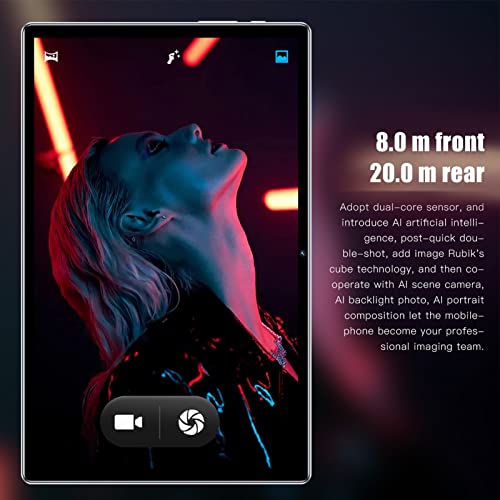 Tablet PC, 8000mAh 100240V Octa Core 10.1 Inch Tablet Black Anti Blue Light for 12.0 (US Plug)