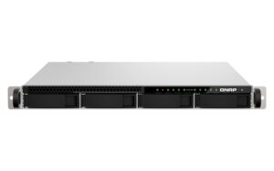 qnap ts-h987xu-rp-e2334-16g-us 9 bay 1u rackmount hybrid nas with intel® xeon® processor, dual 10gbe, zfs storage for virtualization and data-intensive enterprise applications