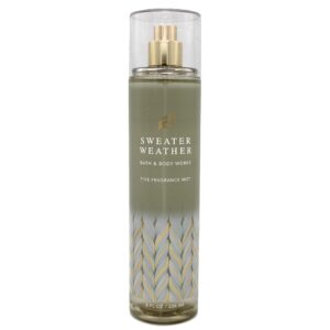 bbw - bath and body - sweater weather fine fragrance mist 8 oz. (pack of 1)