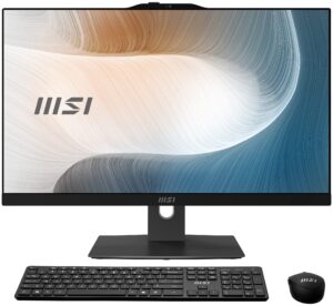 2022 msi modern am242tp 12m-054us (i5-1240p, 16gb ram, 512gb nvme ssd, 23.8" fhd touchscreen, windows 11) all-in-one computer desktop - black