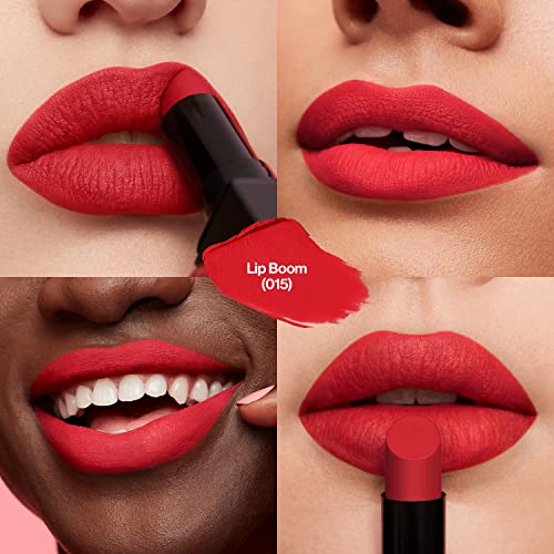 REVLON Lipstick, ColorStay Suede Ink, Built-in Primer, Infused with Vitamin E, Waterproof, Smudge-proof, Matte Color, 015 Lip Boom, 0.09 oz.