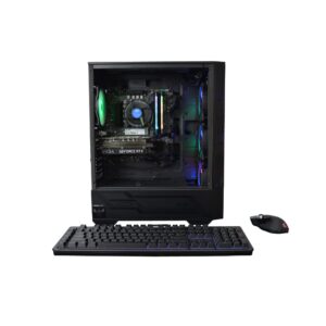 nsx gaming pc gaming desktop gamer computer intel core i5 10400f, geforce rtx 2060 6gb, 16 gb ram (2x8) 480 gb ssd, usb-c wifi, hdmi, mouse and keyboard gamer, win 11 home