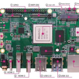 YICUGCOM Rock 5B Development Board SBC KIT ROCK5 ROCKPI RK3588 chip high-Performance 8-core 4G RAM+16G EMMC Single Board Computer