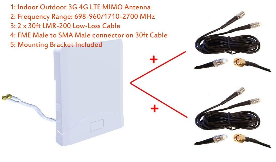 3G 4G LTE Indoor Outdoor Wide Band MIMO Antenna for DiGi 6355-SR 6355sr LTE Router