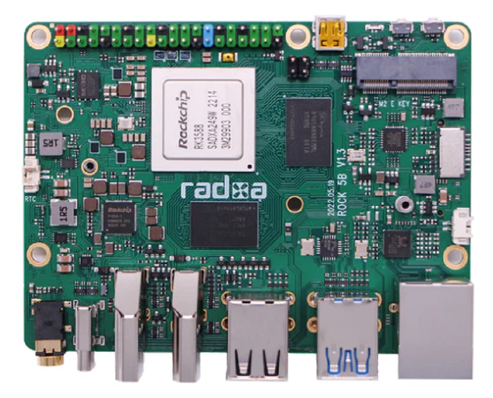 YICUGCOM Rock 5B Development Board SBC KIT ROCK5 ROCKPI RK3588 chip high-Performance 8-core 4G RAM+16G EMMC Single Board Computer