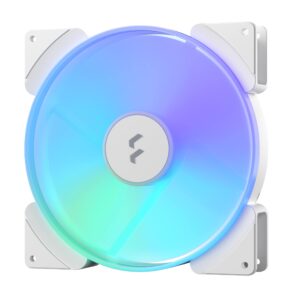 fractal design prisma al-18 pwm white 180 mm addressable rgb led lls bearing computer case fan