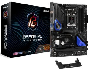 asrock b650e pg riptide wifi am5 ryzen 7000 amd b650 sata 6gb/s ddr5 atx motherboard