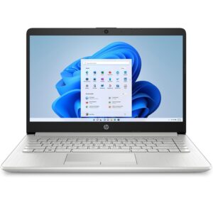 hp laptop 14-cf2701ds 14-inch hd notebook, intel celeron n4120 4gb ddr4 ram 64gb emmc, computer pc w/ wi-fi, bluetooth, usb-c and hdmi port, windows 11 home, natural silver (renewed)