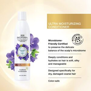 BIOTERA Ultra Moisturizing Shampoo and Conditioner Set | Hydrates Dry, Damaged, Coarse Hair | Microbiome Friendly | Vegan & Cruelty Free | Paraben & Sulfate Free | Color-Safe | 15.2 Fl Oz