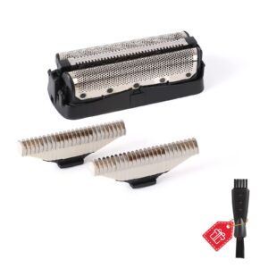 foil screen and shaver head cutter blades replacement compatible with philips qc5550 qc5580 qc5570 qc5510 qc5530 qc5560 hair cilppers comb parts, trimmer shaving head replacement for qs6140 qs6160