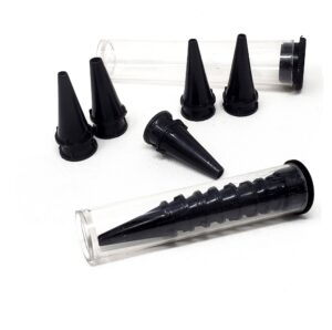 a2z new disposable otoscope specula tips 20 with tube, 2.5 mm & 3.5mm, ear piece inspection examination ent diagnostic instrument