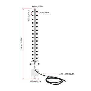 Pilipane RP?SMA Connector 2 4GHz 25dBi DirectionalAntenna WLAN Router Outdoor 2M Cable forNetwork Router Reapter, DirectionalYagi Antenna, DirectionalYagi Antenna,