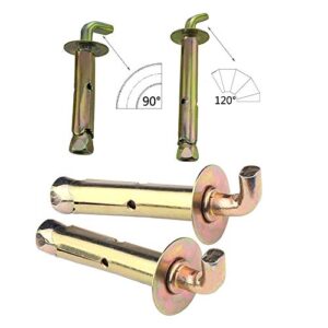 Expansion Screw, Stainless Steel Expansion Bolts, Screws, Screws, Open Expansion Hook - Expansion Bolts Expansion Anchor Bolt, M10*100(120°) / 5 Pieces (Color : M10*120(120°)/3 Pieces)