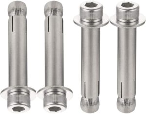 expansion screw, stainless steel expansion bolts, screws, screws, hardware accessories - expansion bolt 304 stainless steel sleeve anchors for household, industrial, m10*120 4pcs (color : m10*80 4pcs)