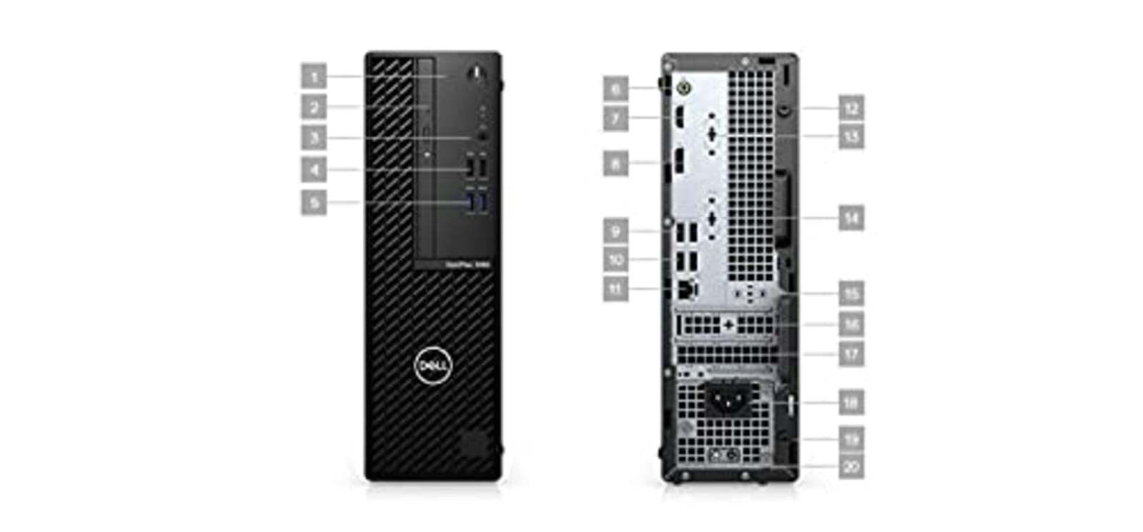 Dell Optiplex 3080 SFF Small Form Factor Desktop | Core i5-10500 - 512GB SSD Hard Drive - 16GB RAM - Nvidia GeForce GT 730 | 6 cores @ 4.5 GHz - 2GB DDR3 Win 10 Pro Black (Renewed)