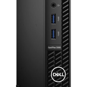 Dell Optiplex 3080 Micro Tower Desktop | Core i3-10100T - 256GB SSD Hard Drive - 16GB RAM | 4 cores @ 3.8 GHz Win 11 Pro Black (Renewed)